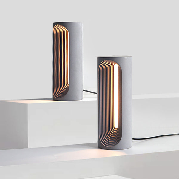 Halo Concrete structure Table Lamp – D Capsule